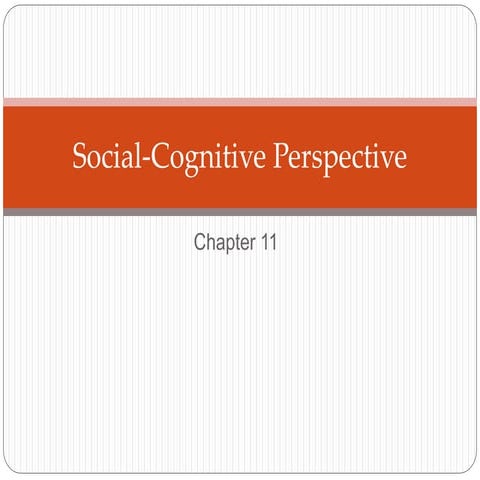 Social cognitive perspective | PPTX