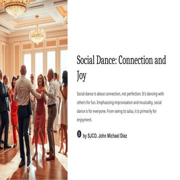 advantage and Disadvantage of Social Dance | DOCX