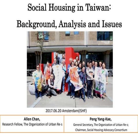 Social housing-in－Taiwan background-analysis-and-issues | PPTX