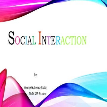 Chapter 5-Social Interaction | PPT