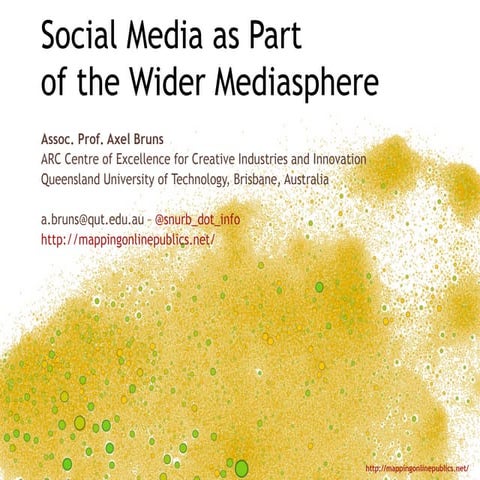 Social Media as Part of the Wider Mediasphere | PPT