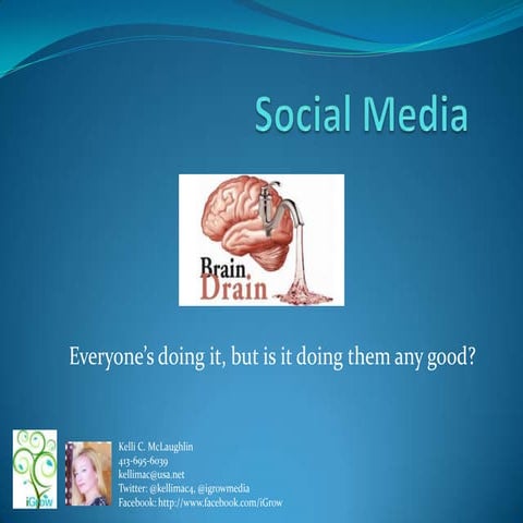 Social Media Brain Drain | PPTX