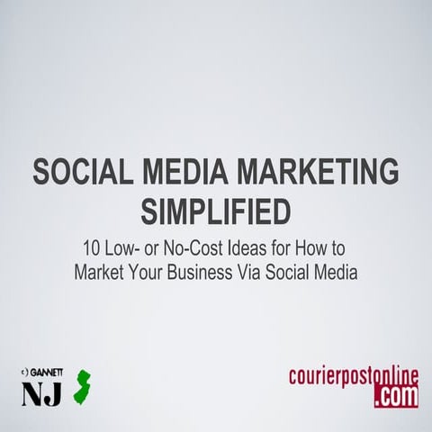 Social Media Marketing Simplified | PPT