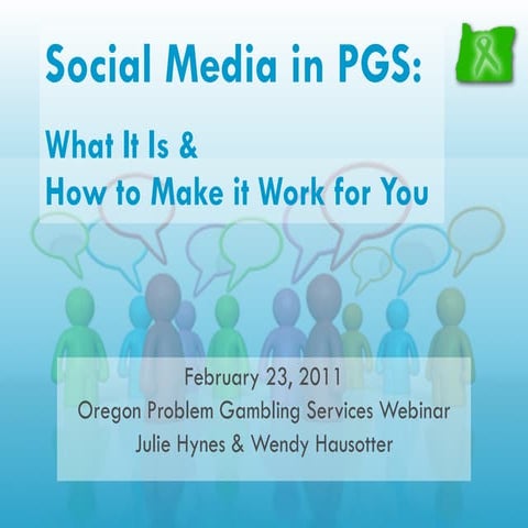 PGS Social Media/Networking Webinar | PPT