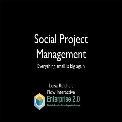 Social Project Management | PPT