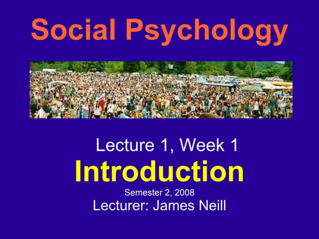 Introduction to psychology BBA Lecture 1 | PPTX