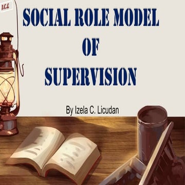 Social-Role-Model-of-Supervision power point | PPT