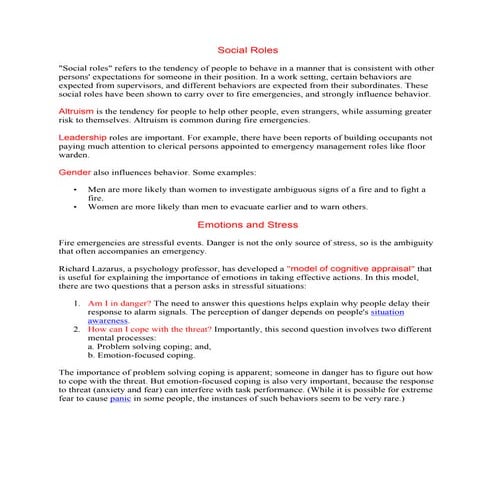 Social roles | PDF | First Aid | Injuries