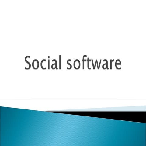 Social Software | PPT