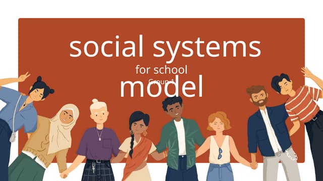 Social system of the school | PPT