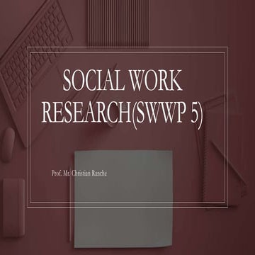 Social work-research swwp-5 | PPTX