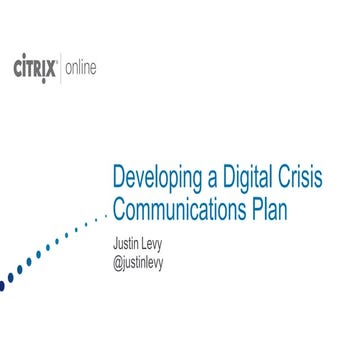Burson-Marsteller Digital Crisis Communications Study | PDF