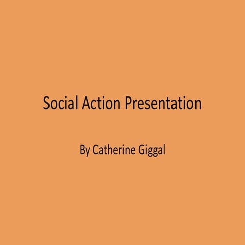 Social action presentation | PPTX