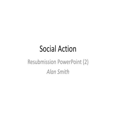Social action resubmission ! | PPTX