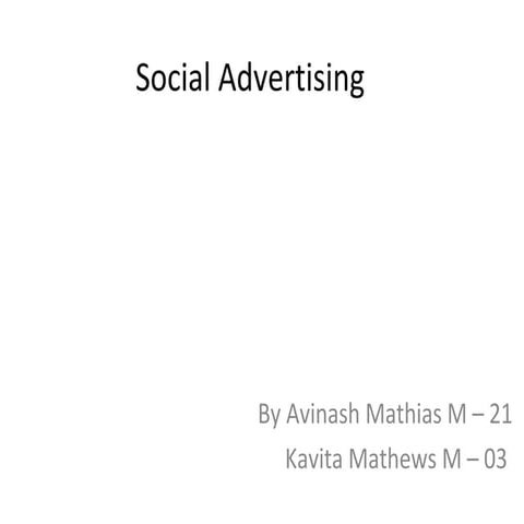 Social advertising types | PPT