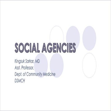 Social agencies.2.1 | PPTX
