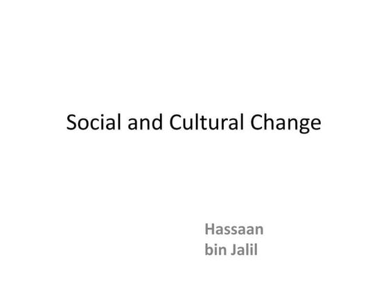 Cultural changes | PPT