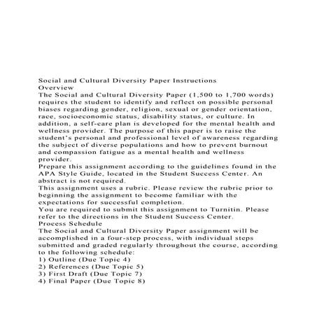 Social and Cultural Diversity Paper Instructions Overv.docx