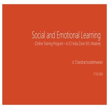 Social and emotional learning | PPT