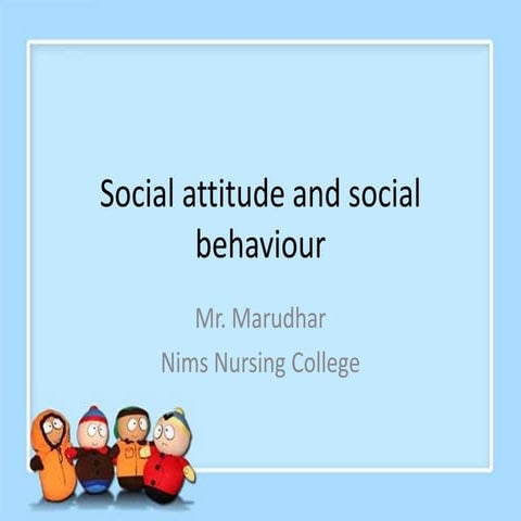 Social attitude | PPTX