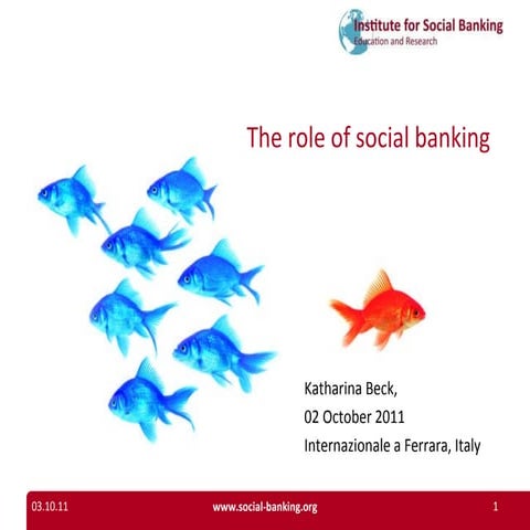 The role of social banking | PPT