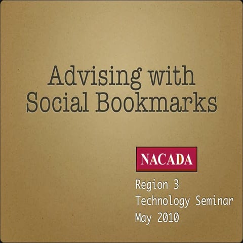 Advising with Social Bookmarks | PDF