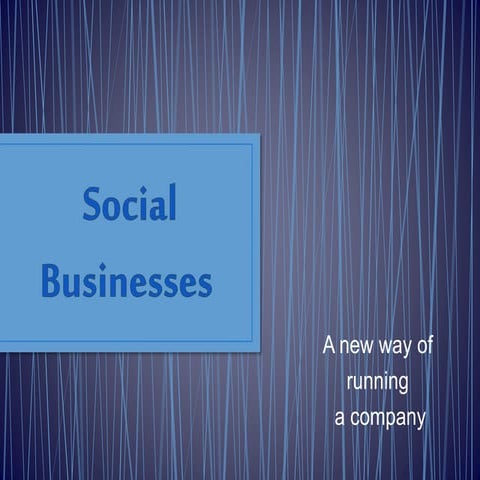 Social businesses | PPT