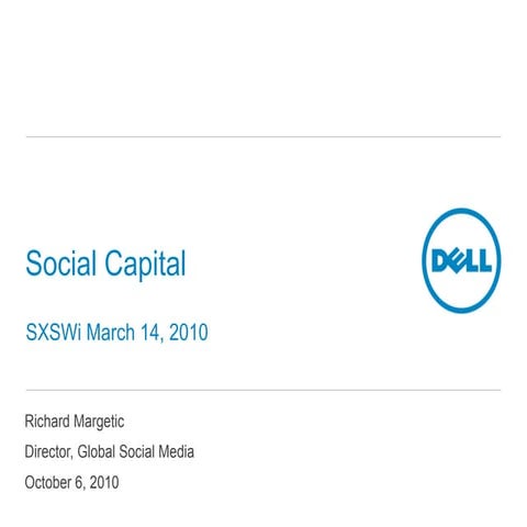 Social Capital SXSWi 2010 | PPT