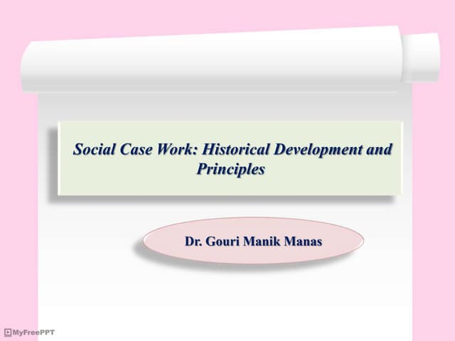 Settings of social case work | PPTX