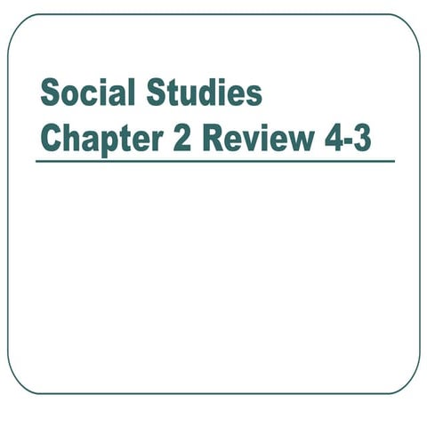 Social Chapter 2 Review | PPT