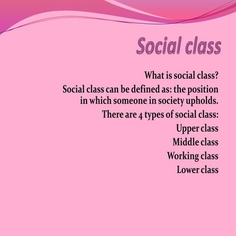 Social class | PPT