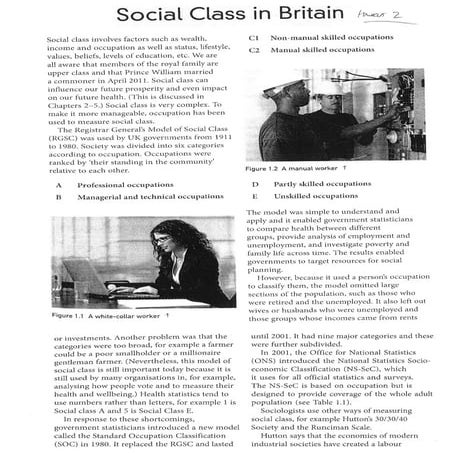 Social class in britain b | PDF