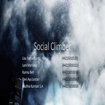 Proposal "Social climber" | PPTX