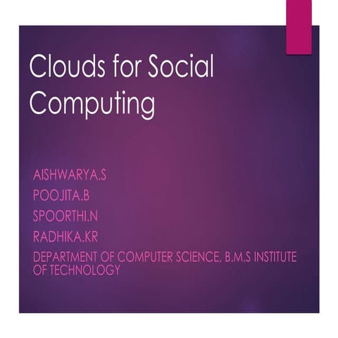 Social cloud computing | PPT