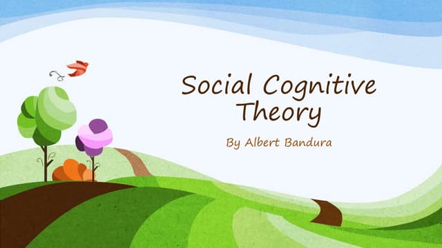 Social cognitive theory