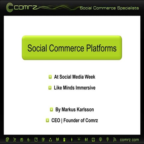 Social Commerce Platforms | PPTX