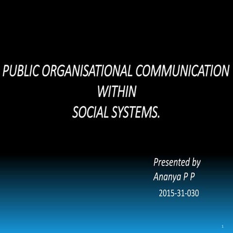 Social communication | PPTX