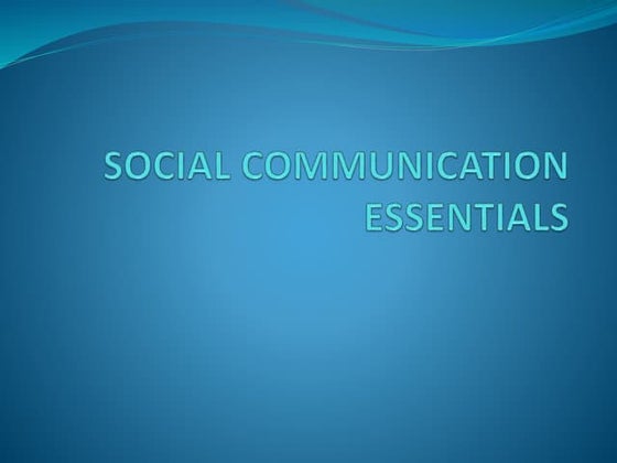 Social Media Communication Types | PDF