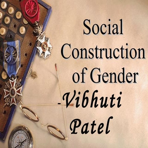 Social construction of gender | PPT