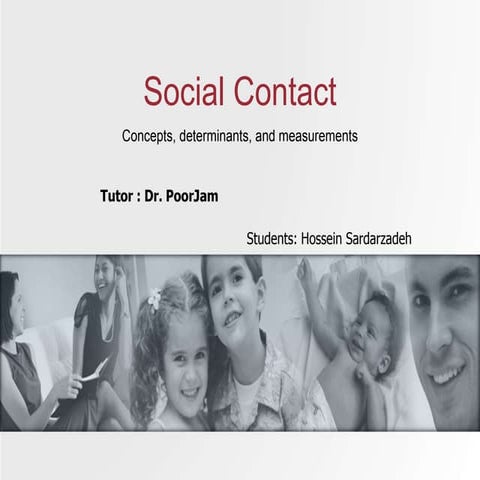 Social contact | PPTX