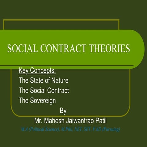 Social contract theory | PPTX