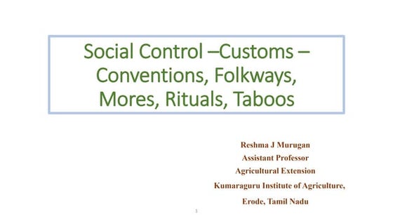 Social control | PPT