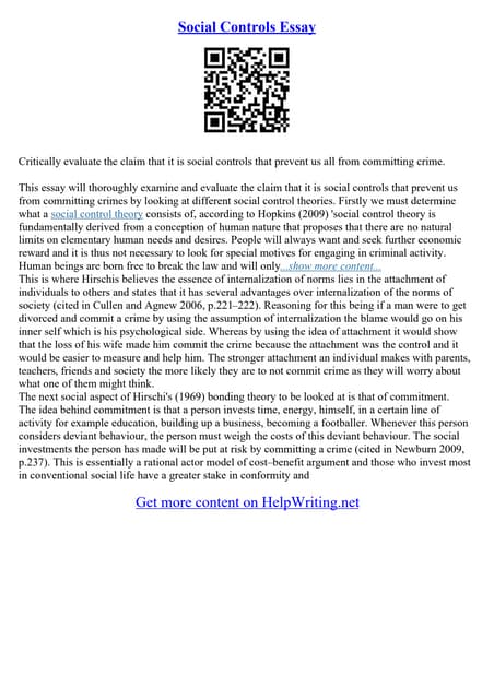 Social Bonding TheoryTravis Hirshi’s social bonding theory is a .docx