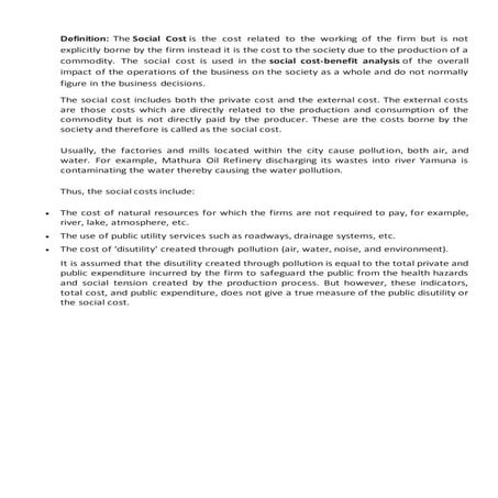 Social cost | DOCX