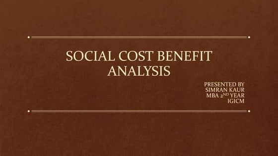 Social cost and_benefit | PPTX