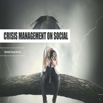 Social Crisis Management - 101 | PPTX