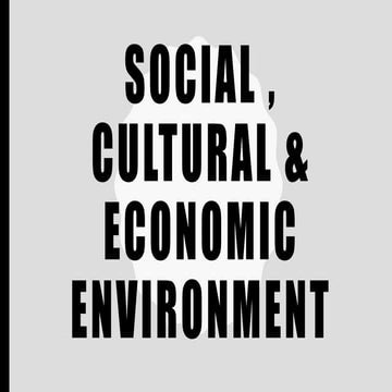 Social , cultural & economic environment | PPTX