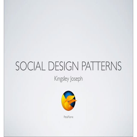 Social design patterns for android | PDF
