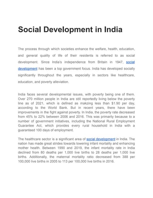 Social Development | PDF | Science