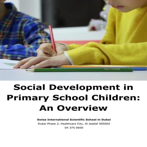 Social Development in Primary School Children: An Overview | PDF